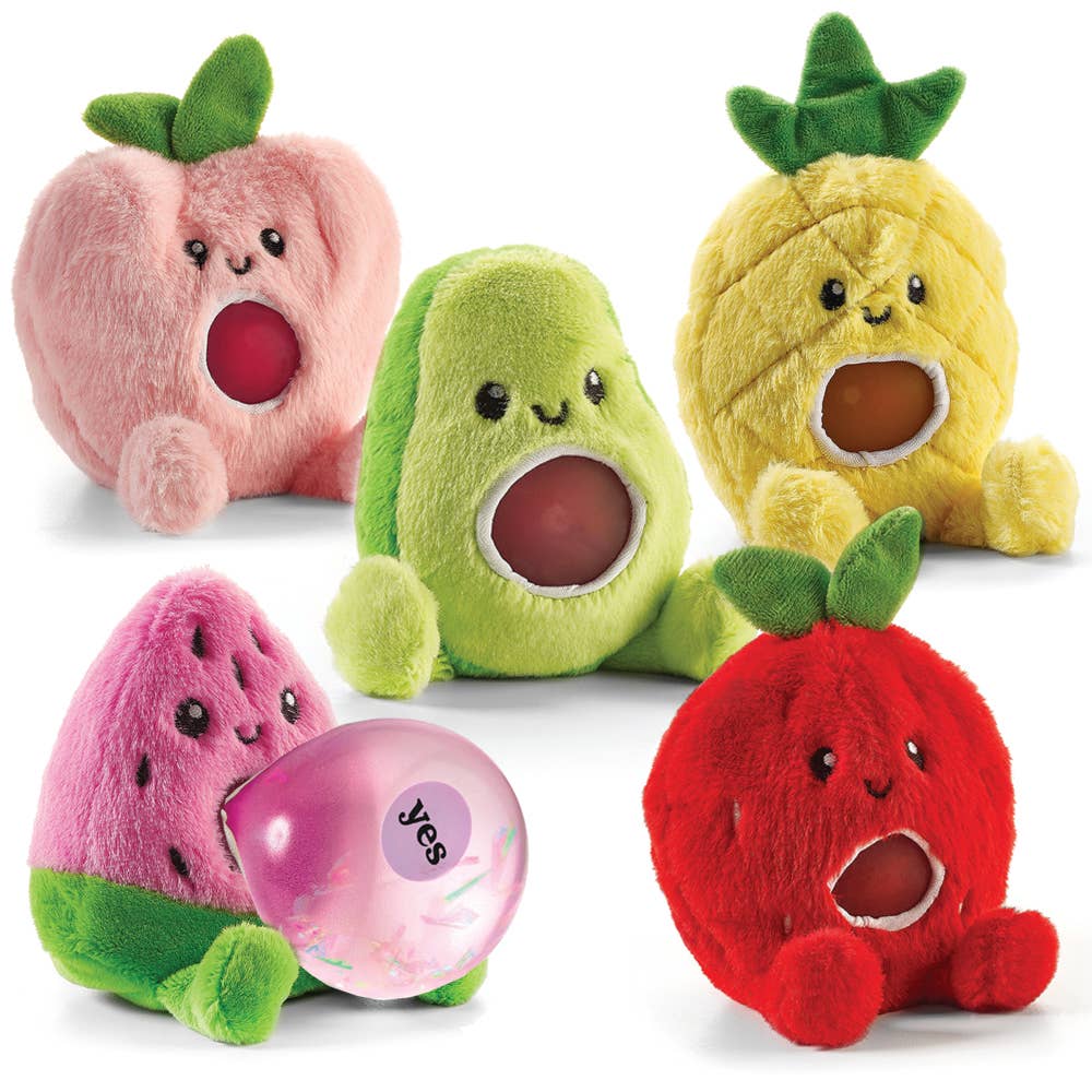 Magic Fortune Friends Plush Waterball Toy Fruit Edition – Pink Dinosaur ...